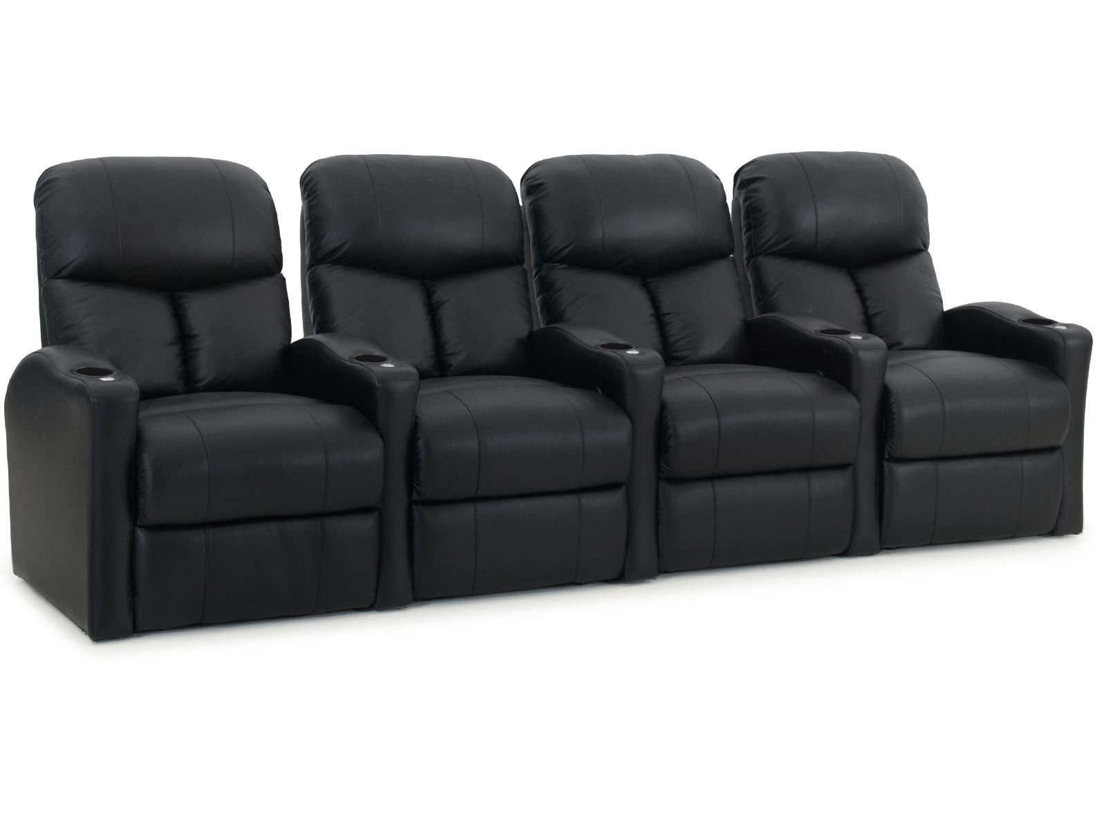 Octane Seating Bolt XS400 Theater Seats in Black Top Grain Leather ...