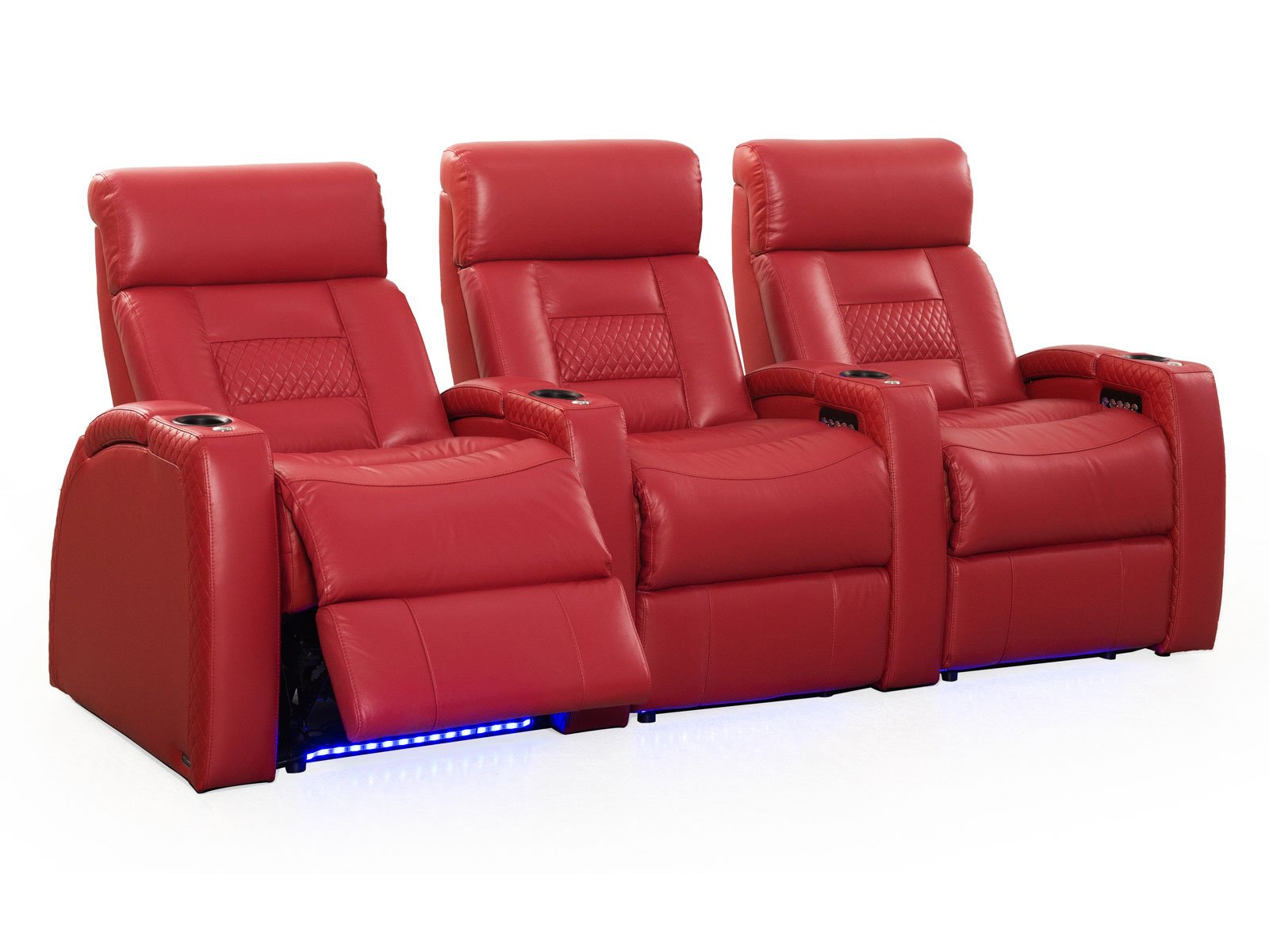 Octane Flex HR - Power Headrest Theater Seating For Home | Red Italian ...