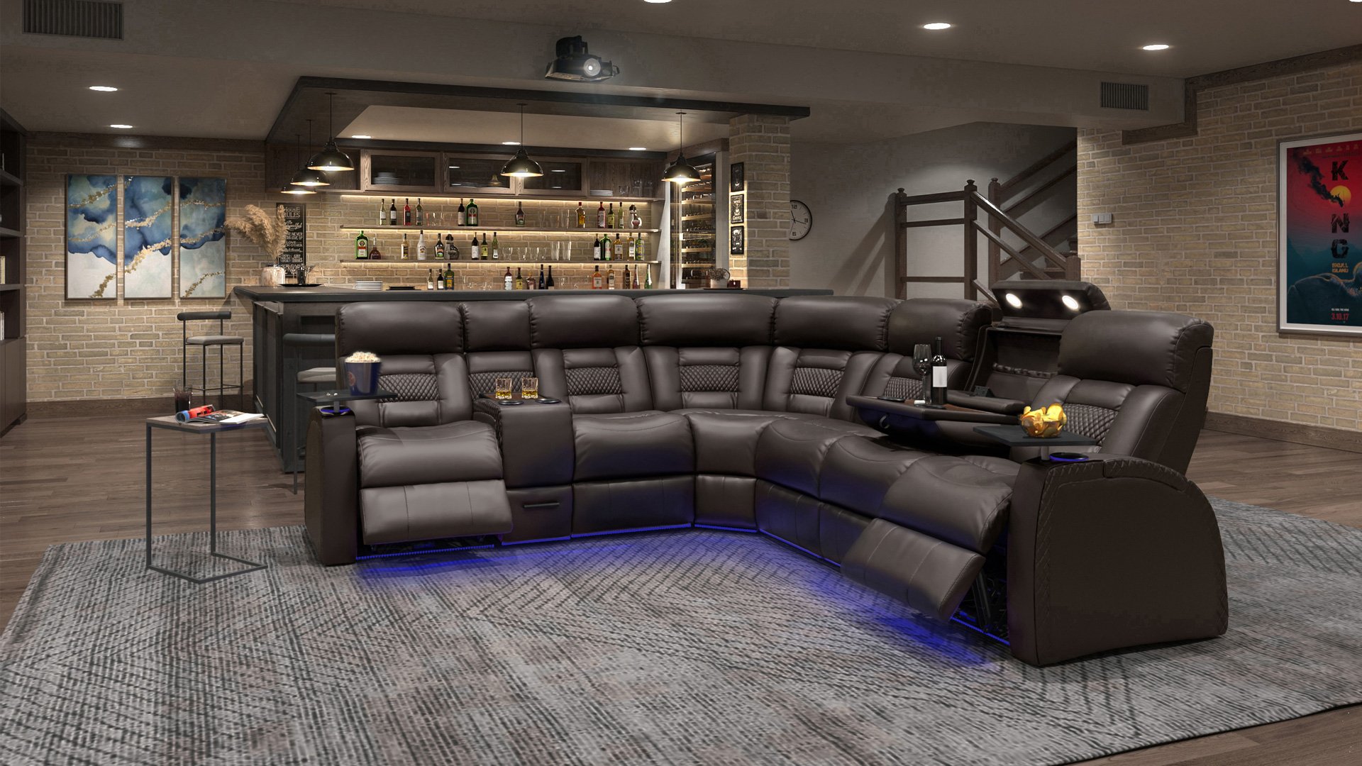 Octane Flex HR Power Sectional | Tables | Storage | Charging | Power ...